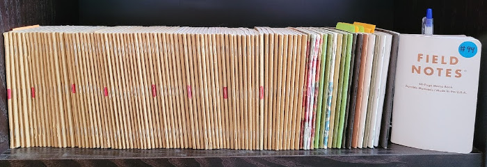 Show me your consistent collection of notebooks/journal (same model ...